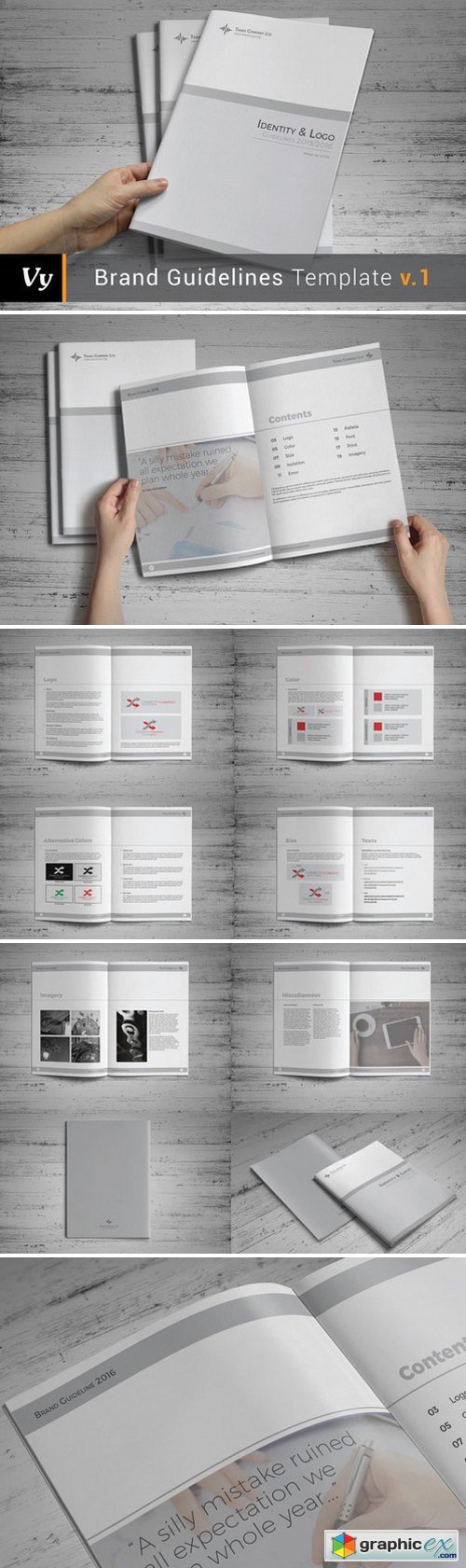 Brand Guidelines Template Free Download Vector Stock Image Photoshop Icon