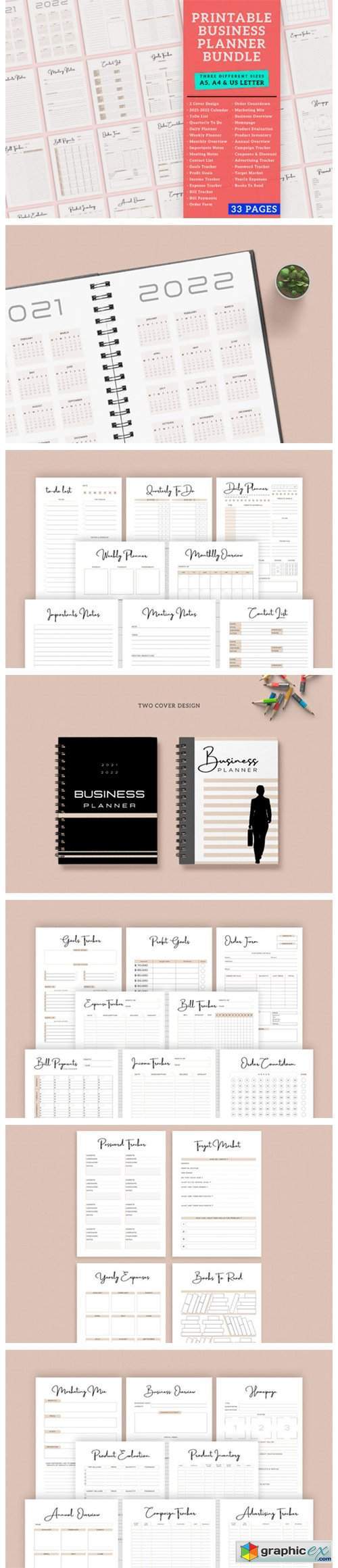 Business Finance Planner Printable Free Download Vector Stock Image 